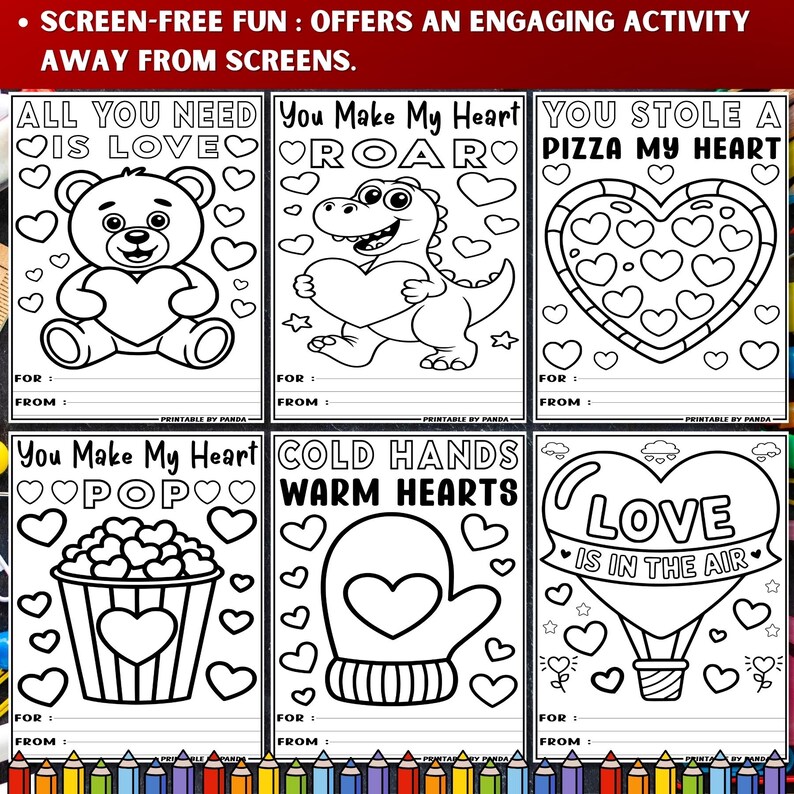 Heart Valentines Day Coloring Pages Sheets Cards Printable Activities ...