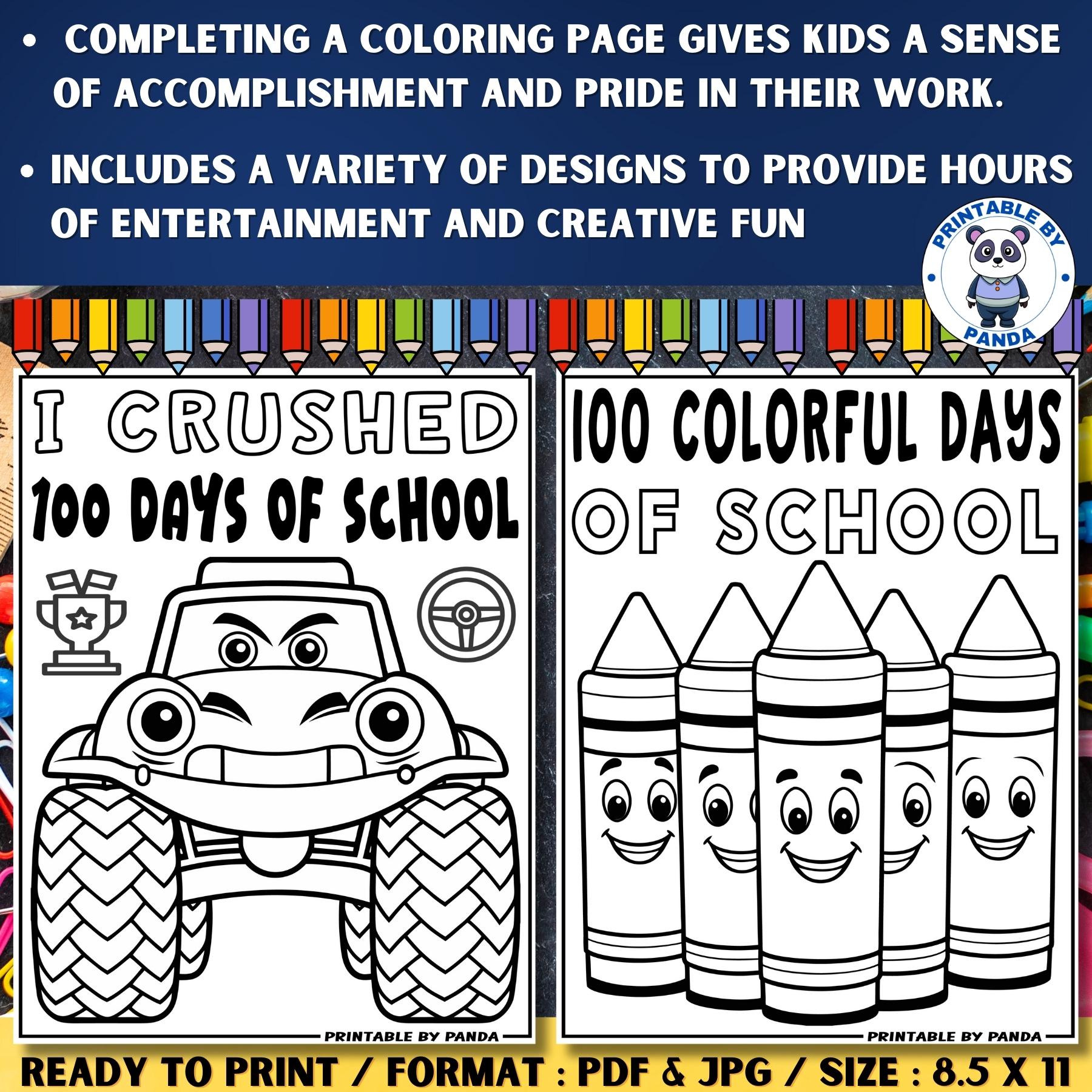 100th Day of School Coloring Pages Sheet , 100th Day of School ...