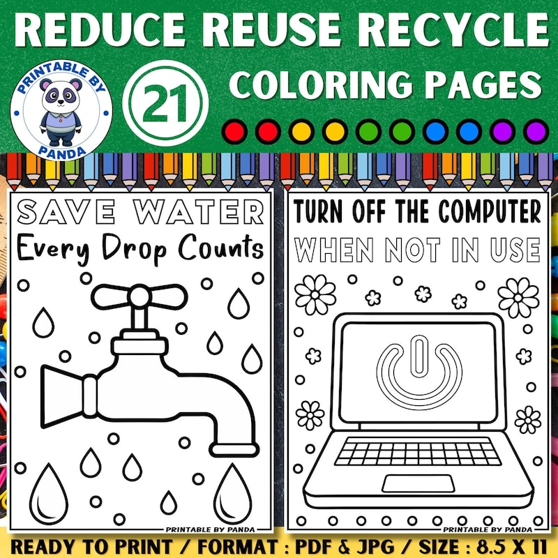 Save the Earth Coloring Page - Etsy