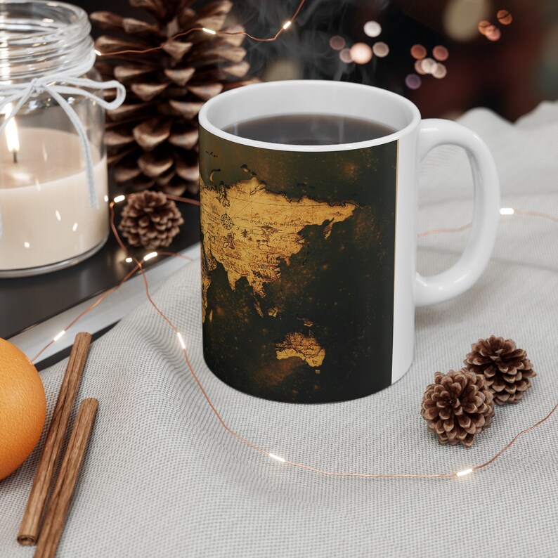 World Map Mug - Etsy