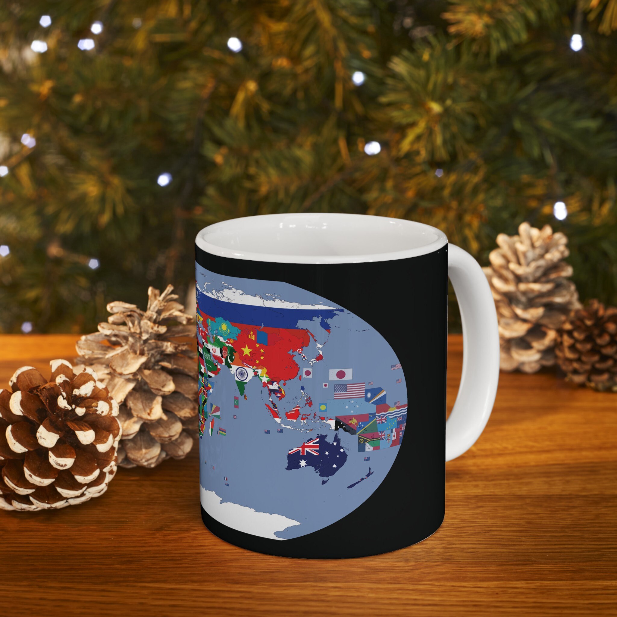 World Map Mug - Etsy
