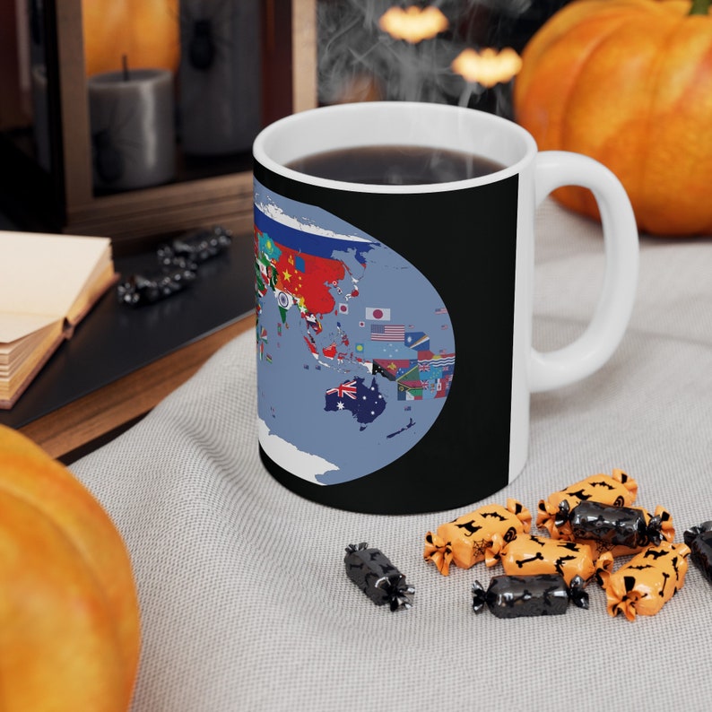 World Map Mug - Etsy