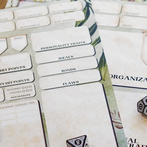 Dnd 5e Character Sheet "forest Forage" | Fillable + Printable Pdfs ...