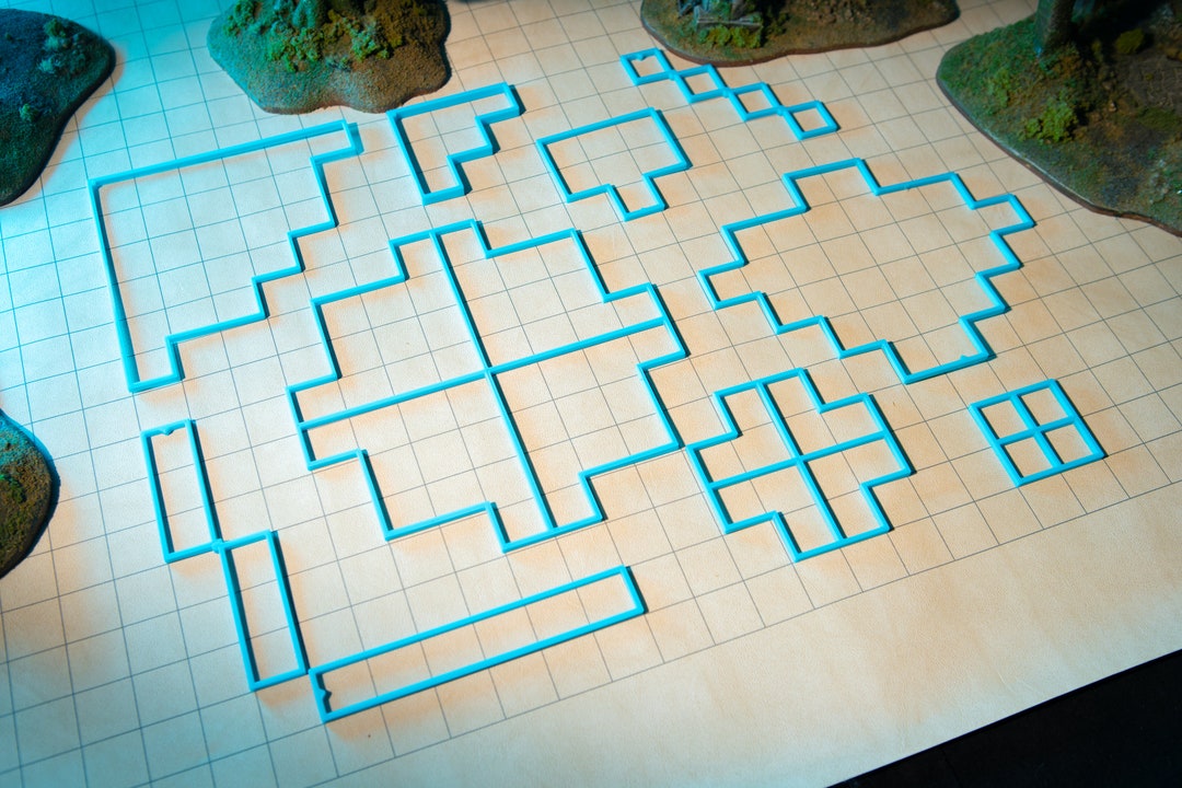 Area of Effect Grid Frames (set of 10) - Dungeons and Dragons, Tabletop ...