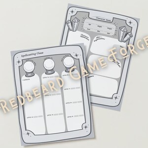 Dnd 5e Character Sheet "tarot Wisdom" | Fillable + Printable Pdfs Color ...