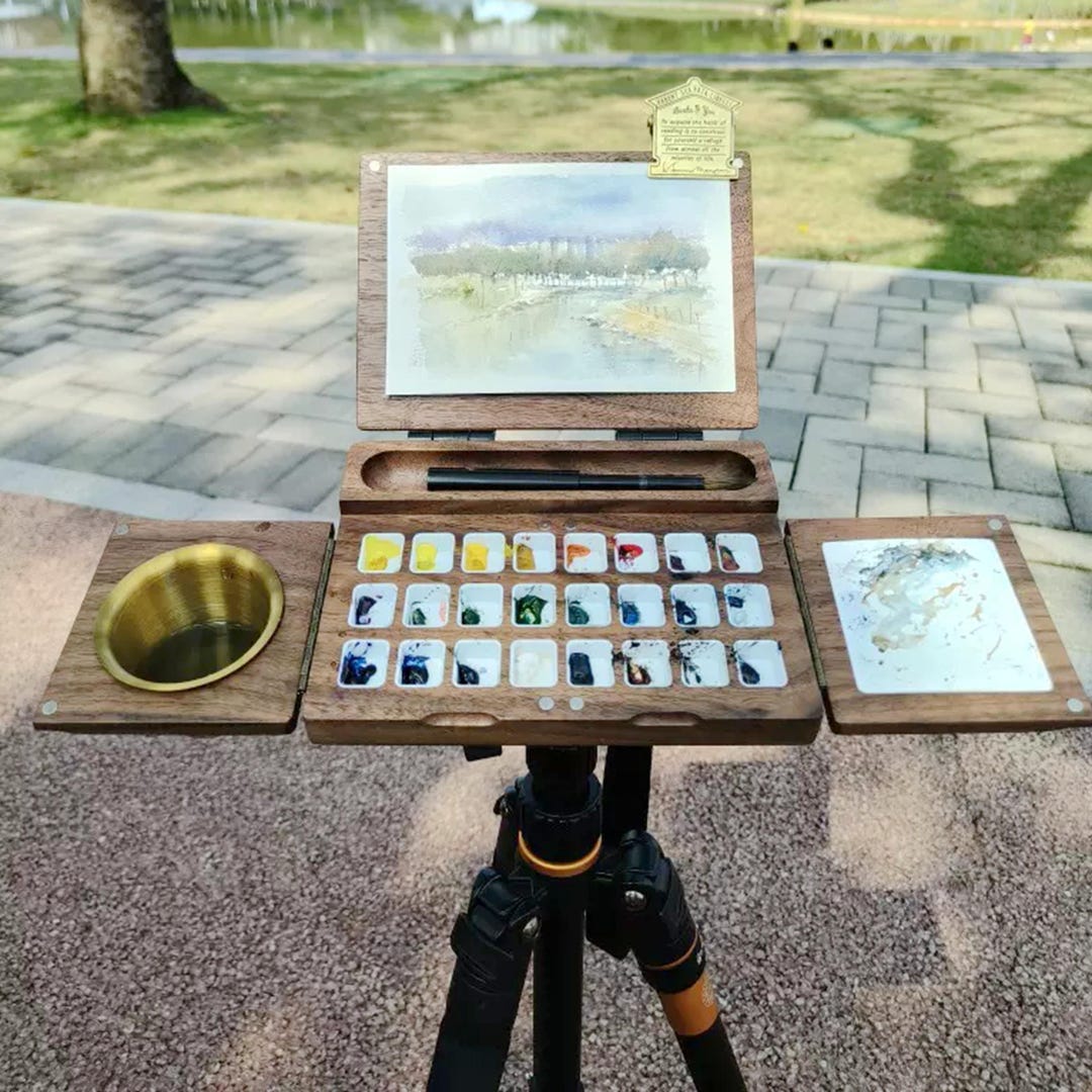 Portable Sketchbook Palette, Watercolor Paint Palette for Drawing ...