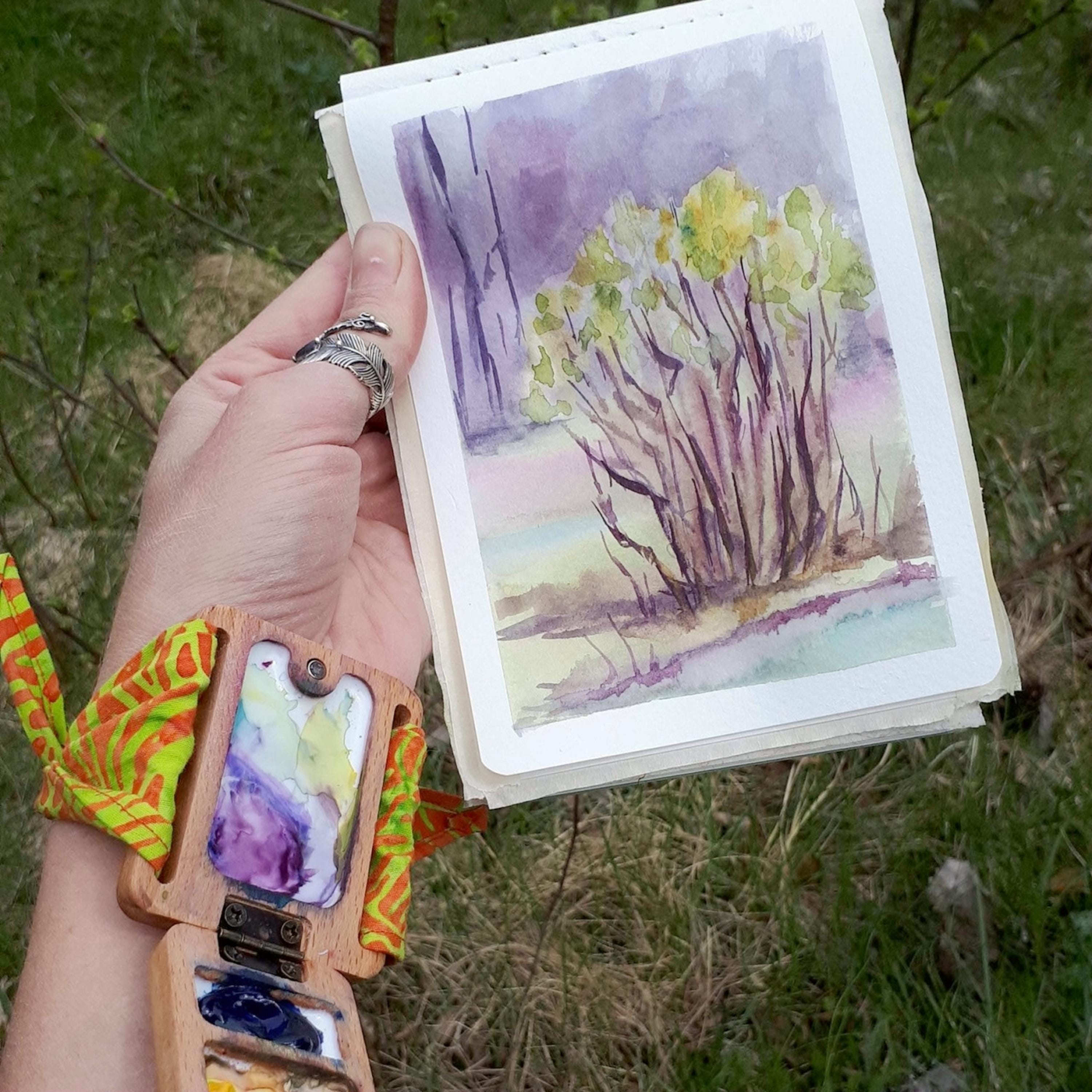 Mini Watercolor Palette, 3/6-color Acrylic Watercolor Set, Travel Arts ...