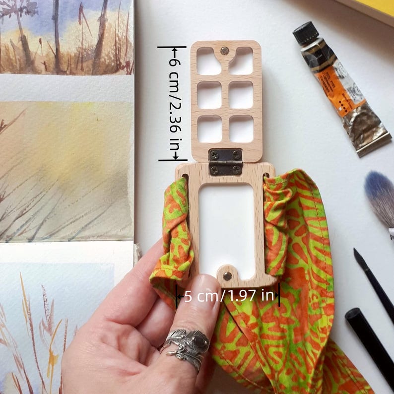 Mini Watercolor Palette, 3/6-color Acrylic Watercolor Set, Travel Arts ...