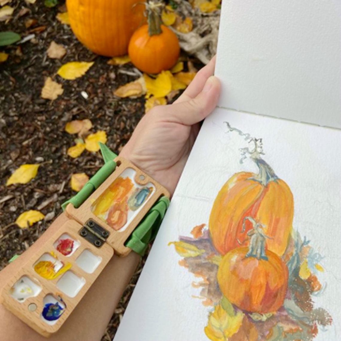 Mini Watercolor Palette, 3/6-color Acrylic Watercolor Set, Travel Arts ...