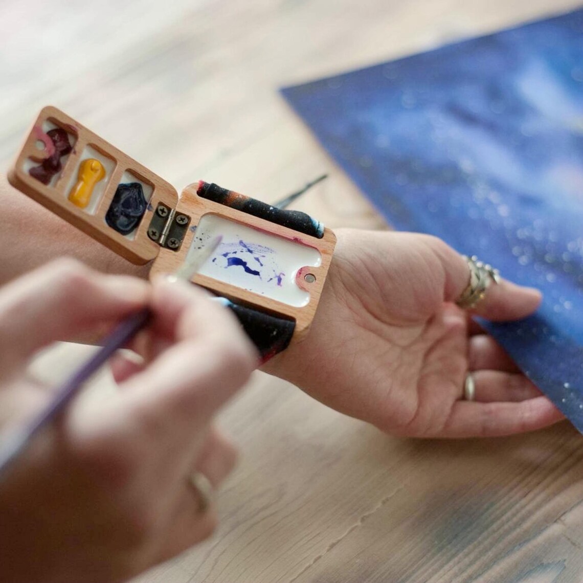 Mini Watercolor Palette, 3/6-color Acrylic Watercolor Set, Travel Arts ...