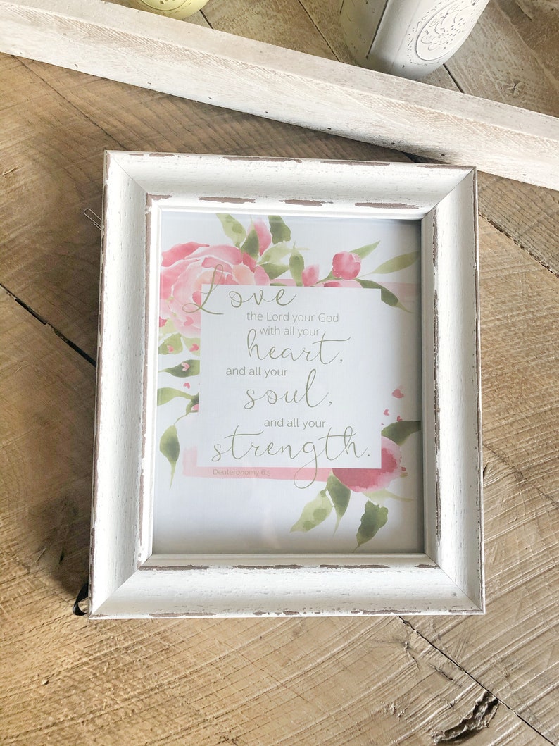 Love the Lord Your God Deuteronomy Printable Scripture - Etsy