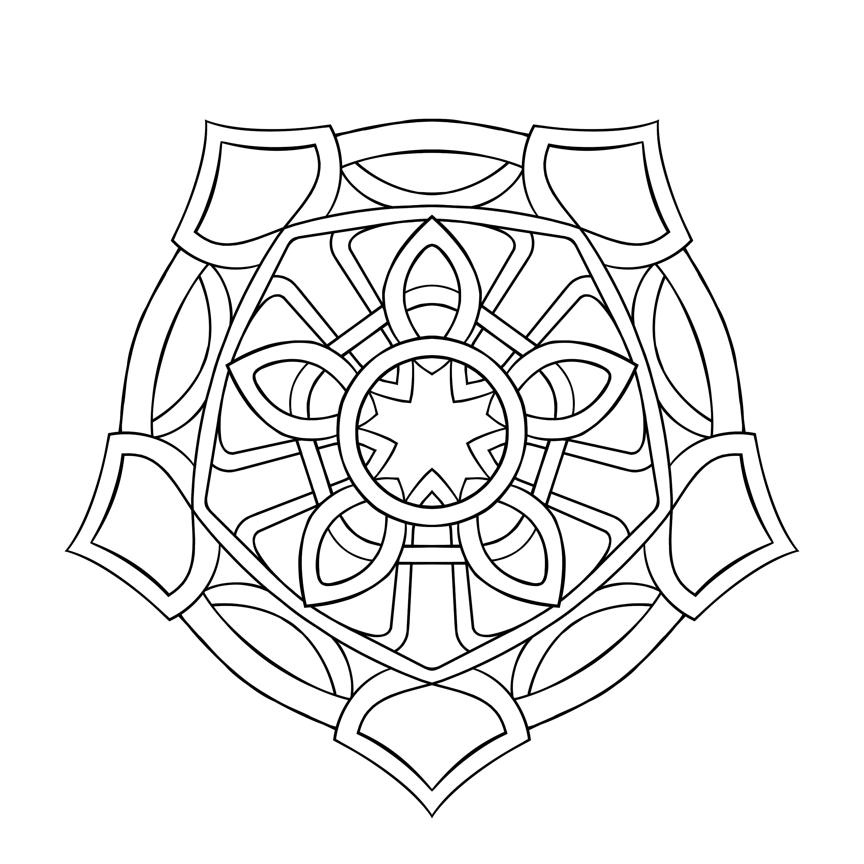 Star Patterns: 20 Adult Coloring Pages - Etsy