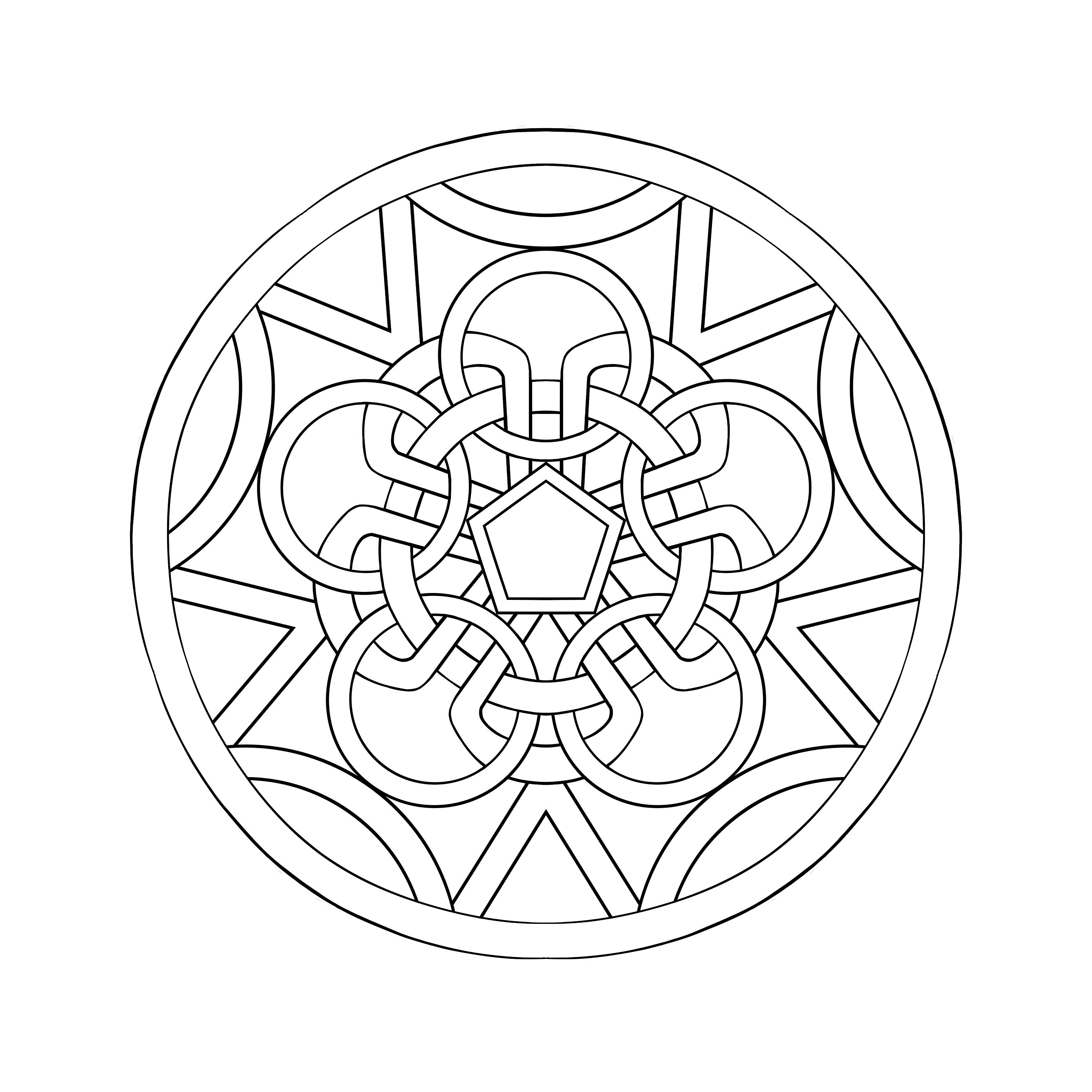Star Patterns: 20 Adult Coloring Pages - Etsy
