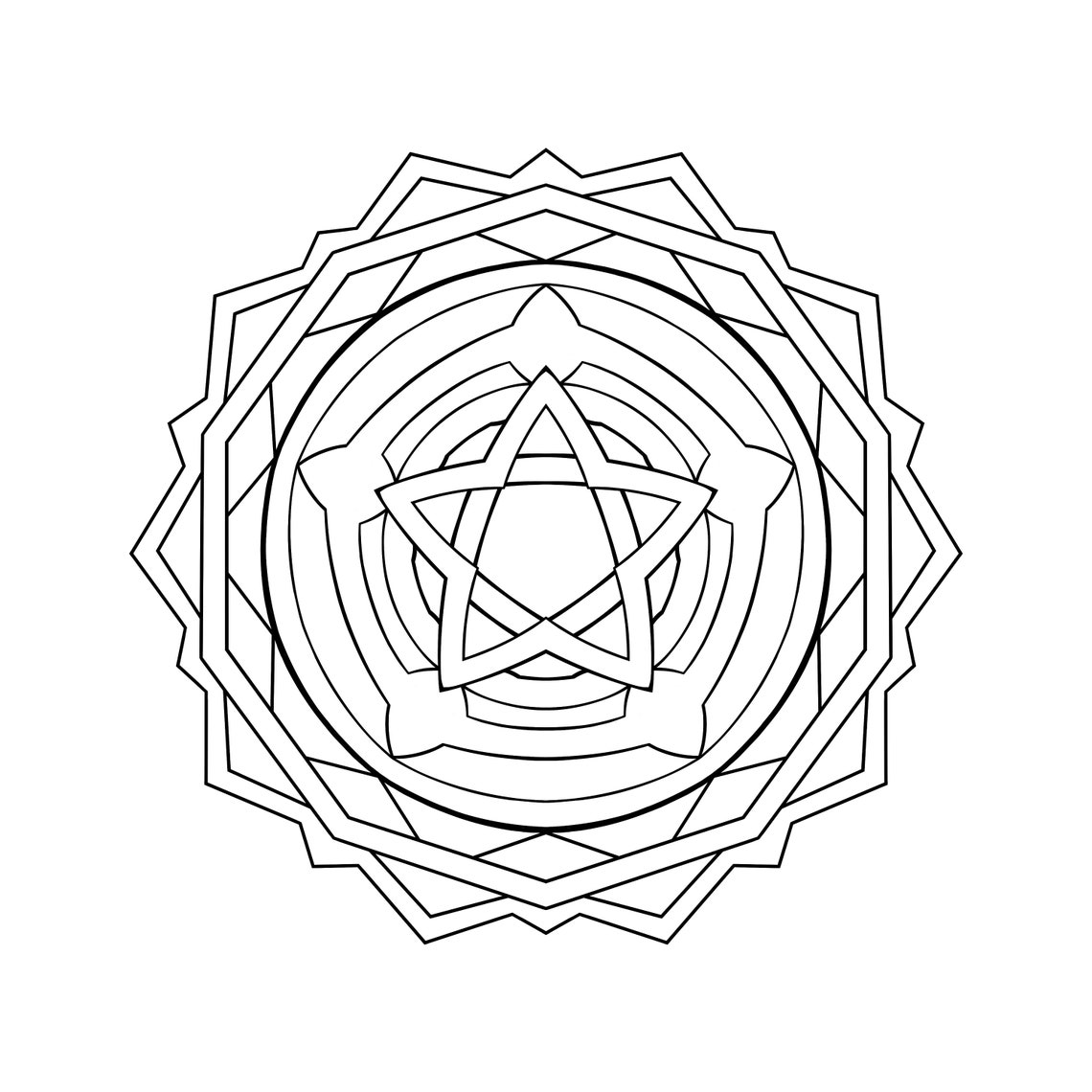 Star Patterns: 20 Adult Coloring Pages - Etsy