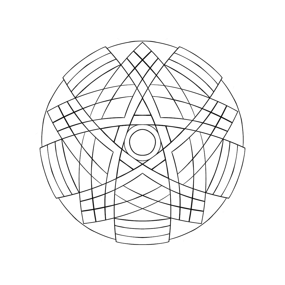 Star Patterns: 20 Adult Coloring Pages - Etsy