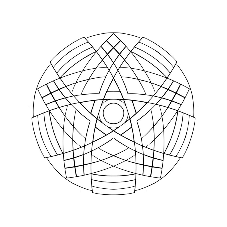 Star Patterns: 20 Adult Coloring Pages - Etsy