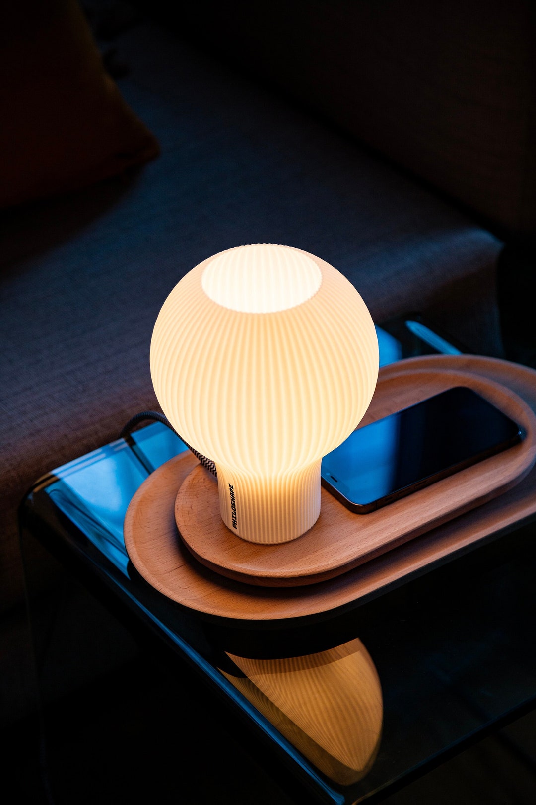 Philo Lamp: 3d-printed in London. Table Lamp, Bedside Lamp, Ambient ...