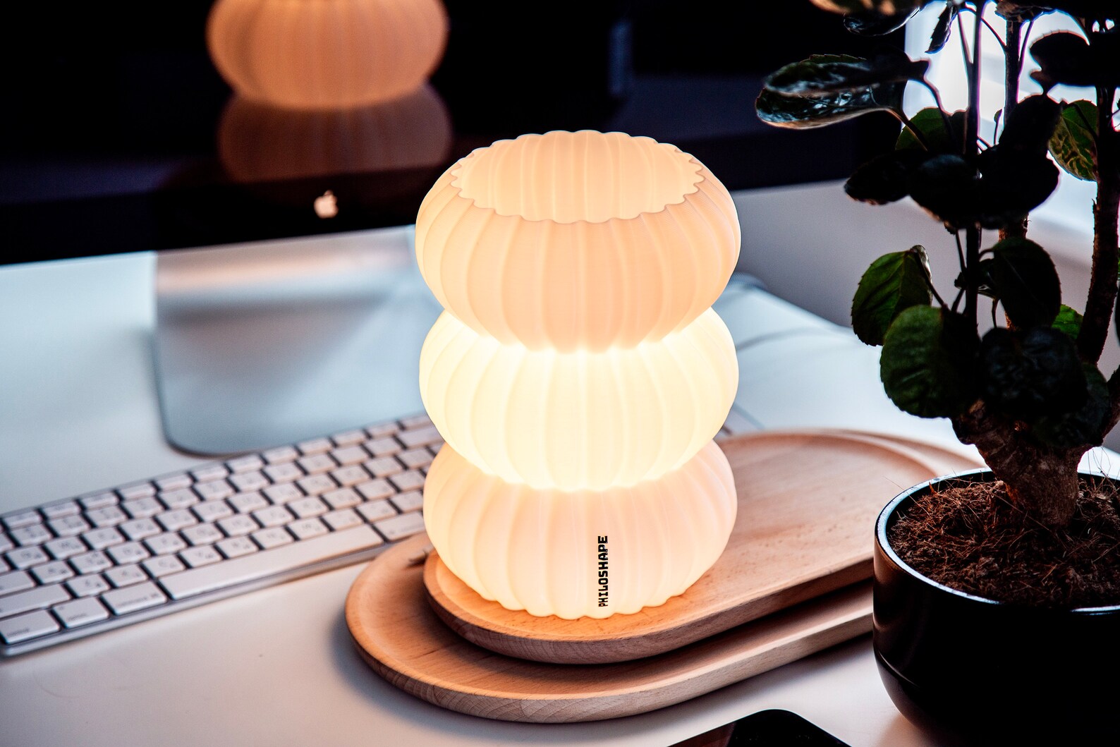 Trio Lamp: 3d-printed in London. Table Lamp, Bedside Lamp, Ambient ...