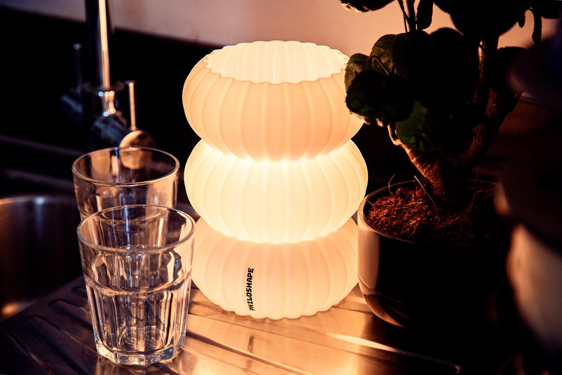 Trio Lamp: 3d-printed in London. Table Lamp, Bedside Lamp, Ambient ...
