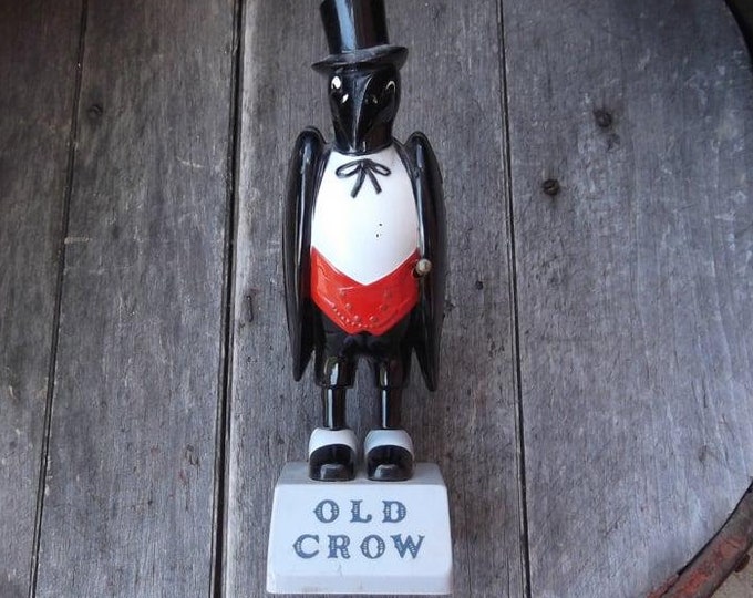 Vintage Old Crow Whiskey Advertising Statue - Barware (dr-017) - Etsy