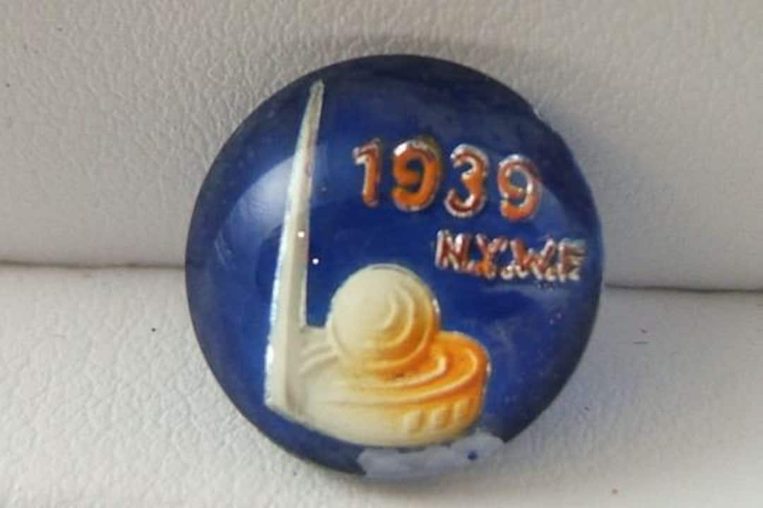 Rare Vintage 1939 New York World's Fair Cabochon - Trylon - Perisphere ...