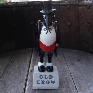 Vintage Old Crow Whiskey Advertising Statue - Barware (dr-017) - Etsy