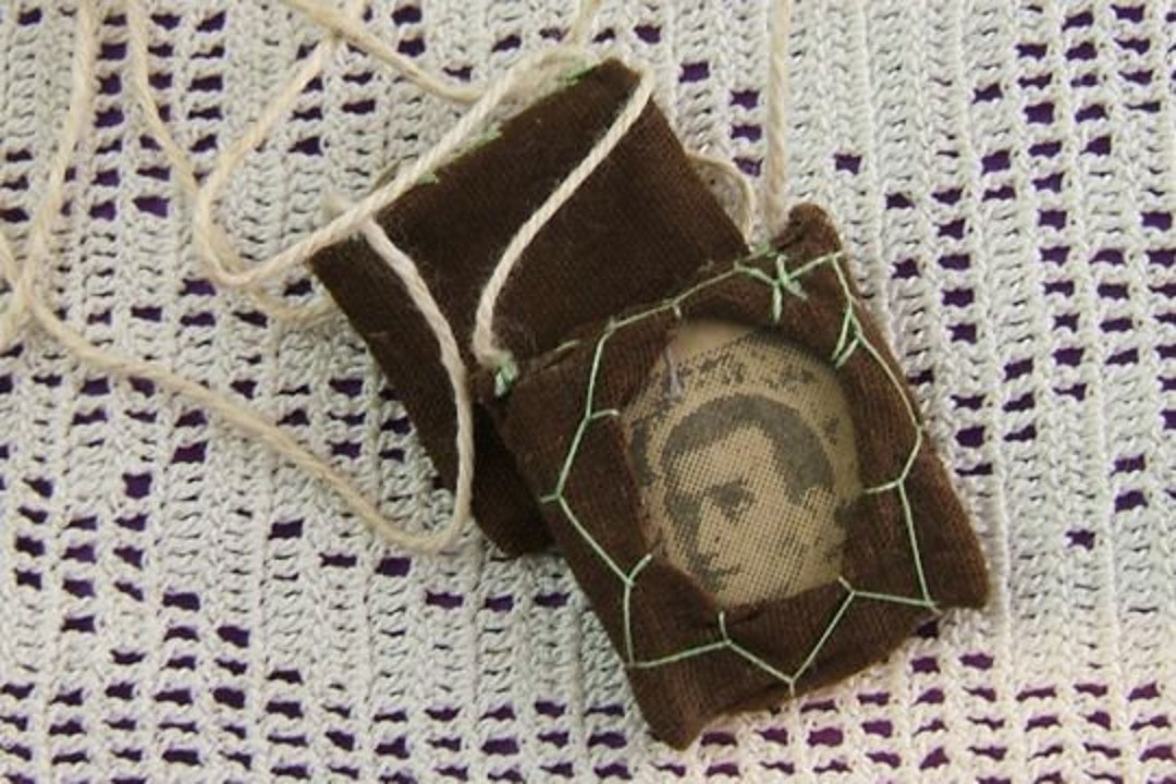 Vintage St Gerard Hand Sewn Scapular Patron of Childbirth, Motherhood ...