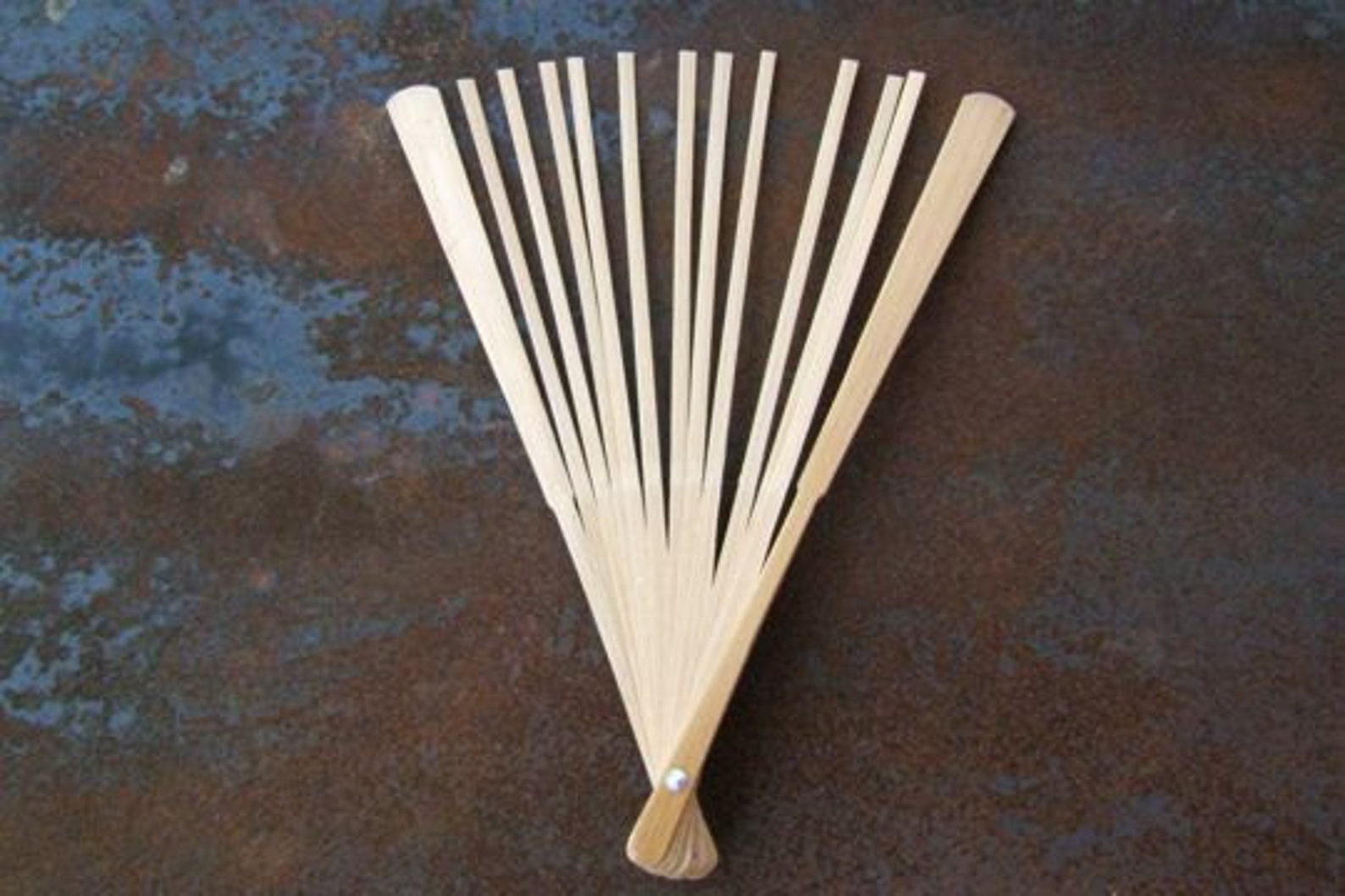 Real Wood Bamboo Fan Sticks Black Finish or Natural Make - Etsy