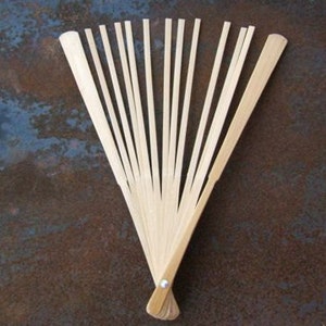 Real Wood Bamboo Fan Sticks Black Finish or Natural Make - Etsy