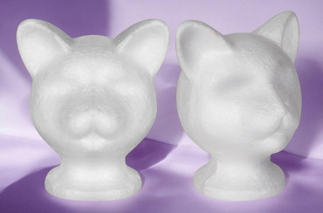 Cat Mannequin Head - Styrofoam (S-007) - Etsy