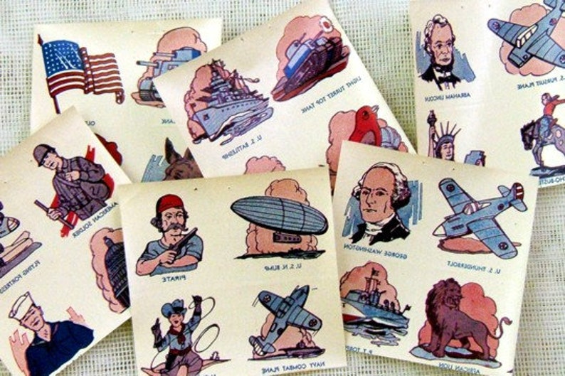 1 Set of 24 Vintage World War II Decal Transfers WW2 World | Etsy