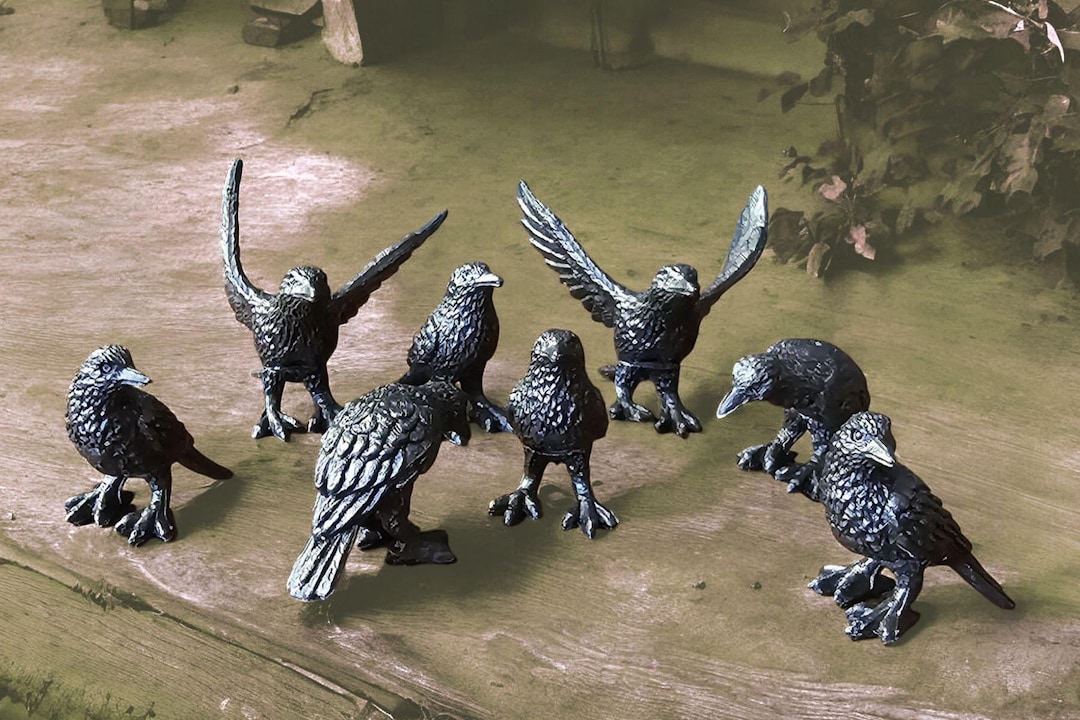 Mini Murder of Crows - GIFT EDITION in Elegant Velvet Bag - 8 Mini ...