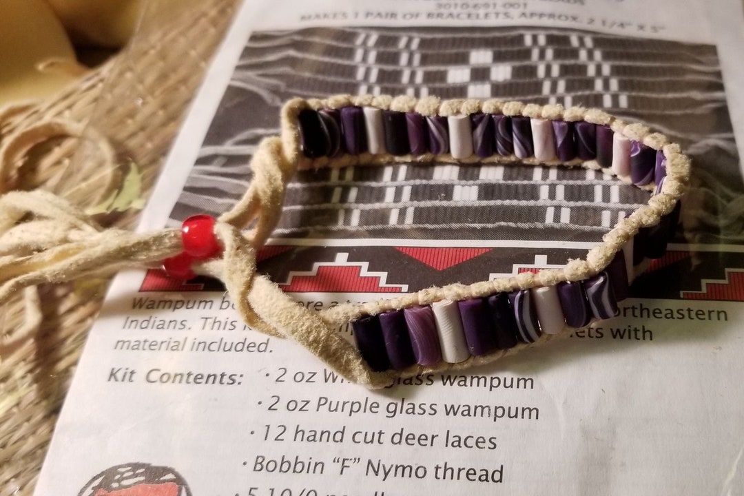 Wampum Bead Bracelet Kit (french Glass Wampum Beads) - (s-etsy) - Etsy