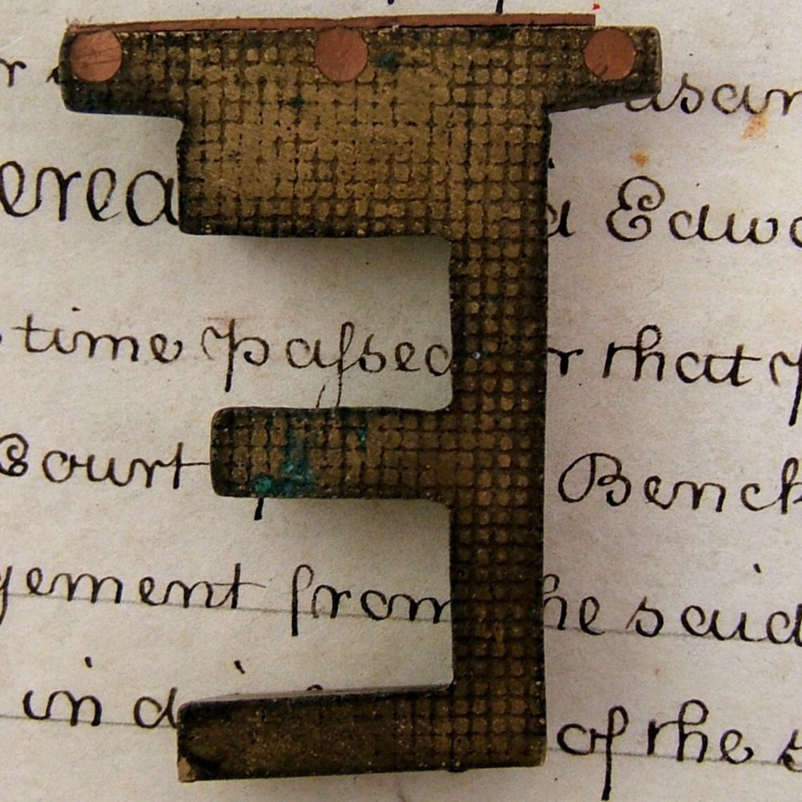 Vintage BRONZE Letter E Vintage Great for Altered Art - Etsy