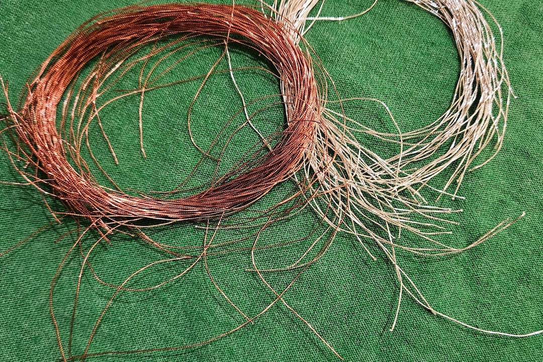 Small Hank of Vintage German Plated Wire Thread - Your Choice of Color ...