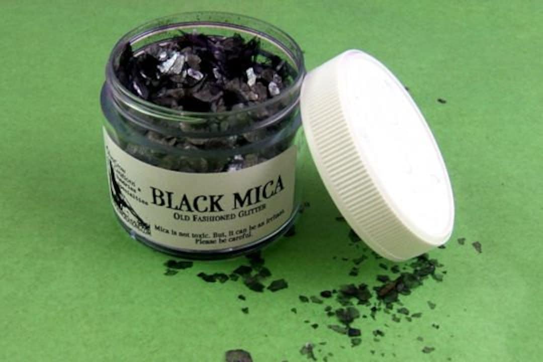 Dark Black Mica Glitter Flakes - Black Glitter - Hallowe'en - Goth ...