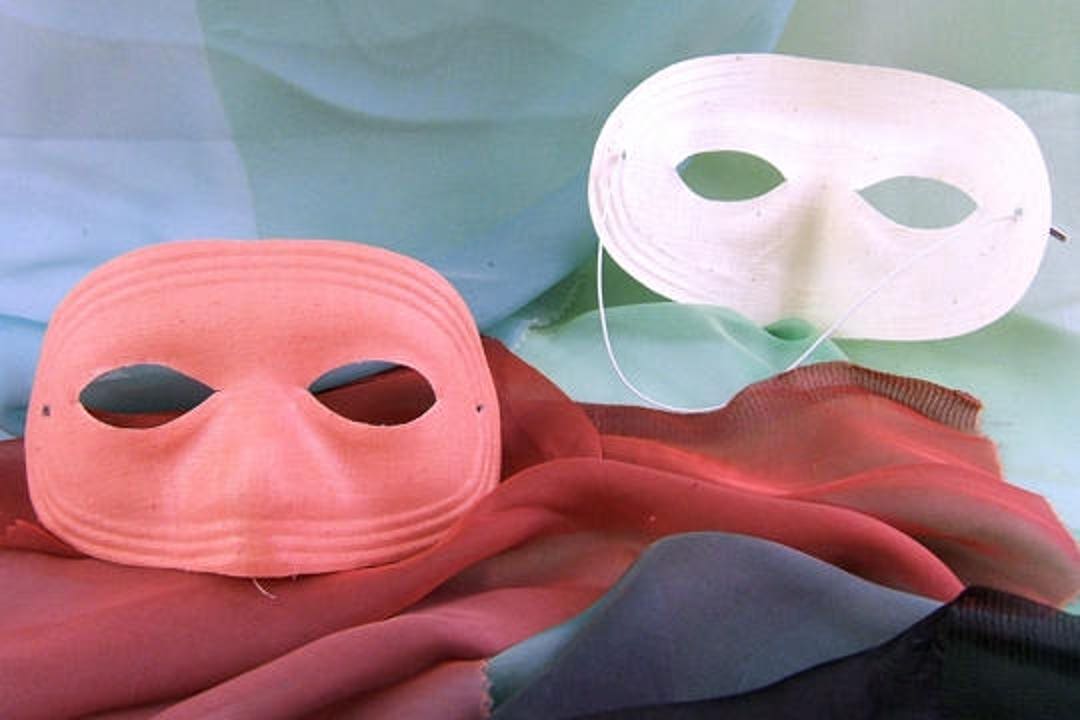 Vintage Salmon / PINK Fabric Masks with New White Elastic Valentine's ...