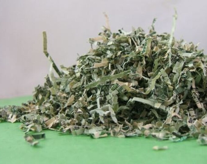 Shredded USA Currency shredded Money Worth 62.50 Before Shredding - Etsy