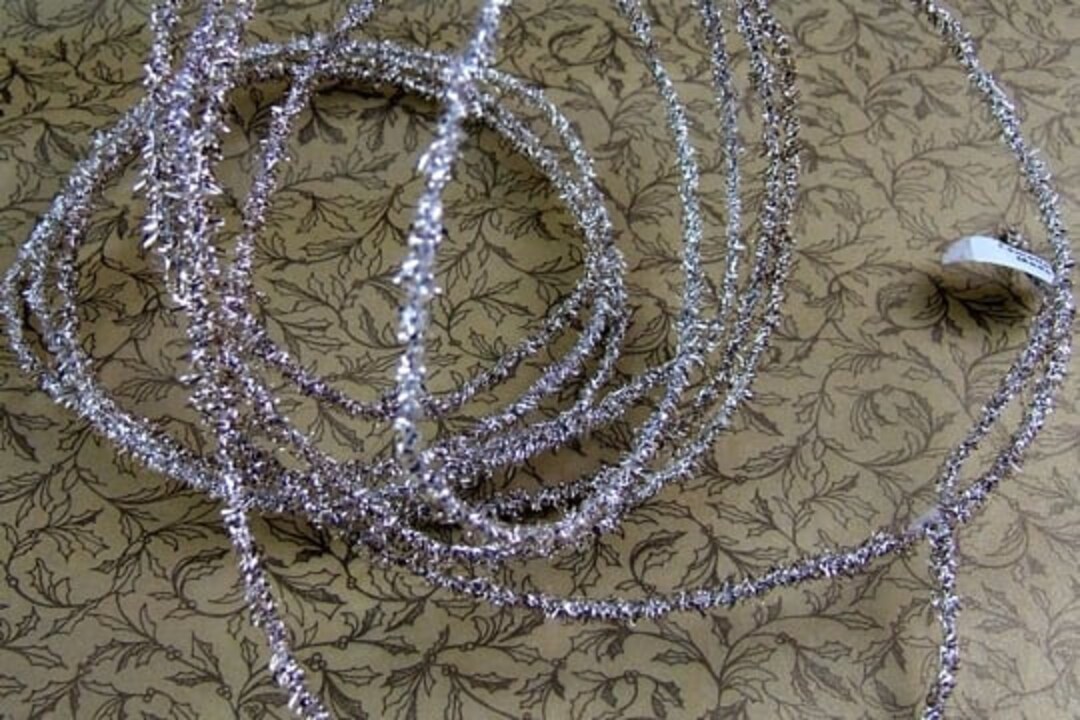 10 Feet of 1/8-inch Vintage Silver Lametta Roping (DR-021-T) - Etsy
