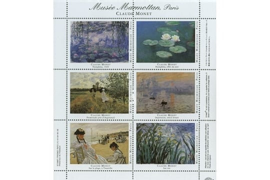 1 Sheet of Monet Artistamps/faux Postes - LAST ONE - Gummed Sticker ...