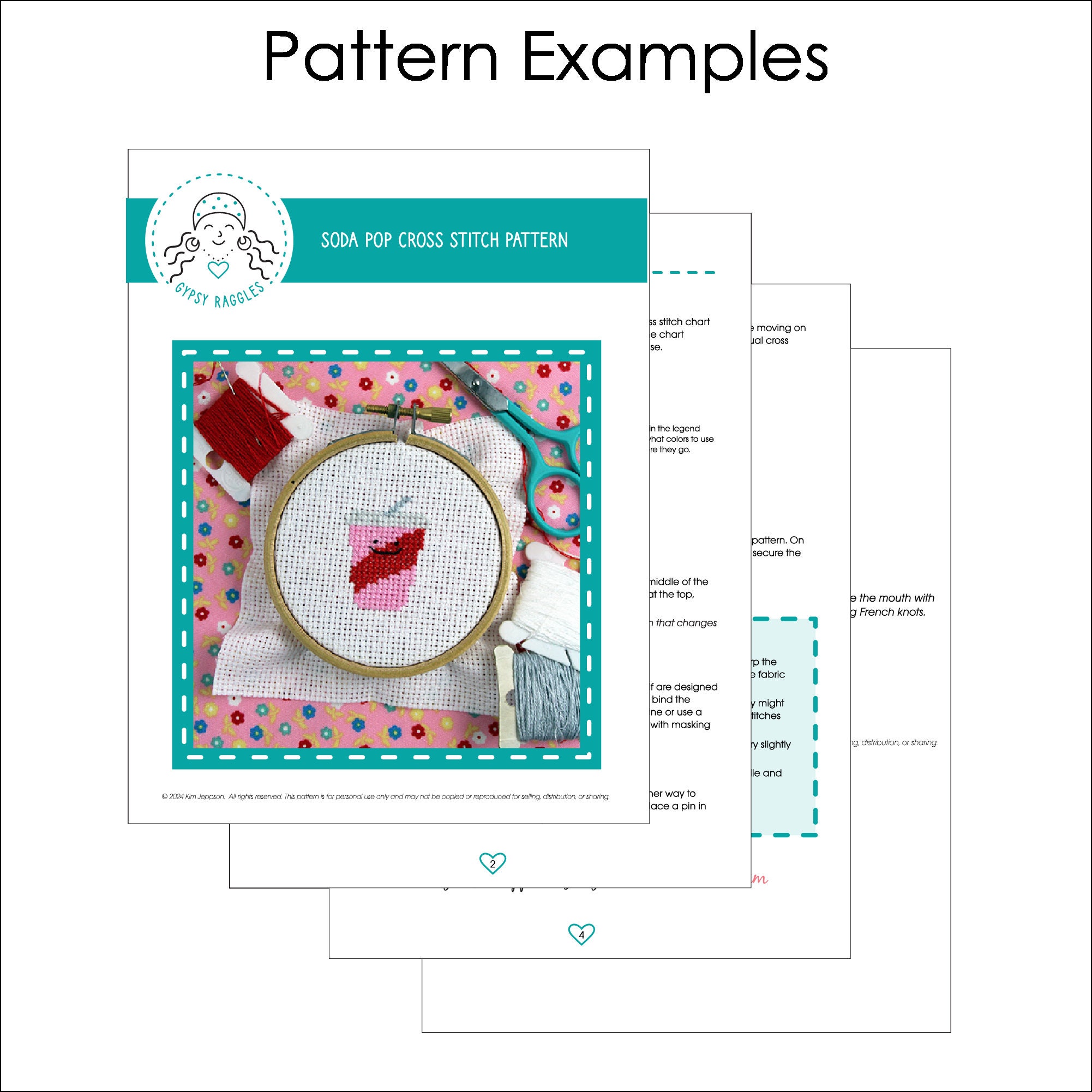 Soda Pop Easy Beginner Cross Stitch Pattern - Etsy