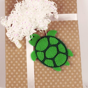 Sea Turtle Felt Ornament: Gift Card Holder Package Tie-on - Etsy
