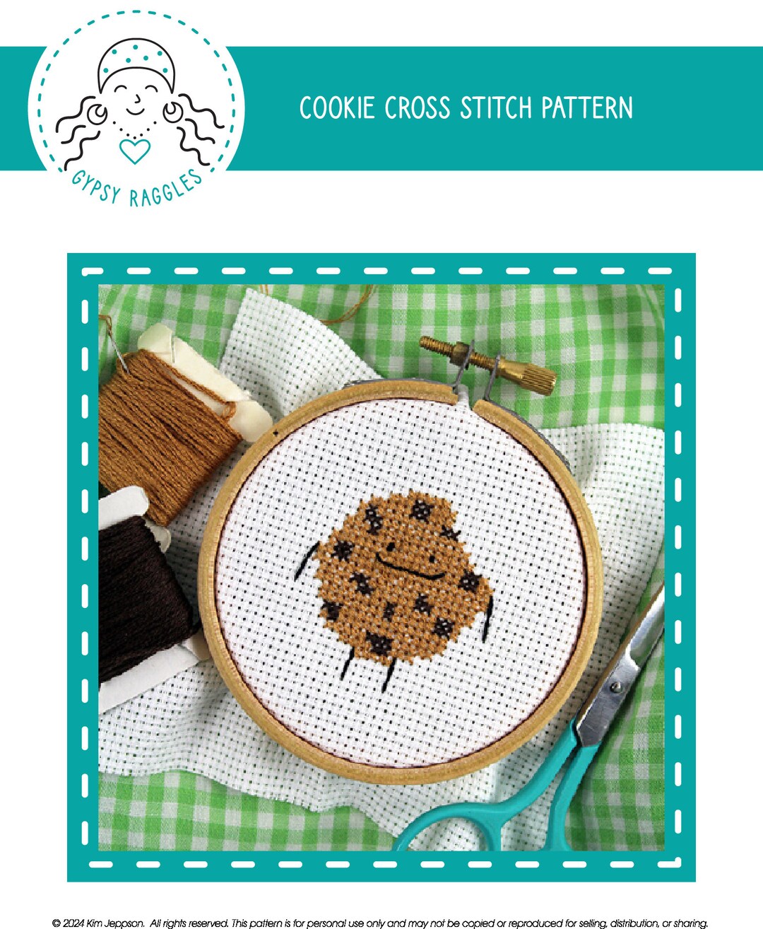 Cookie Easy Beginner Cross Stitch Pattern - Etsy