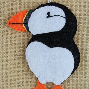 Puffin Ornament Gift Tag Package Tie on Pattern - Etsy