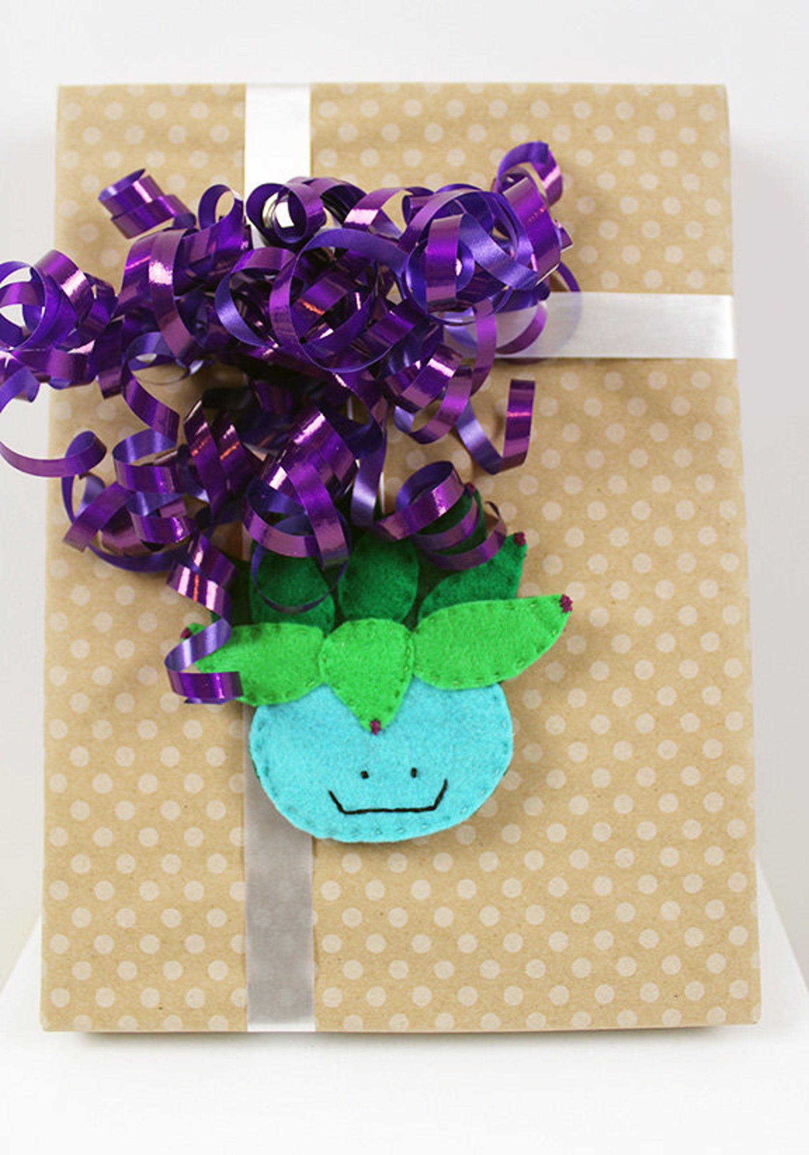 Succulent Houseplant Felt Ornament: Gift Card Holder Package Tie-on - Etsy