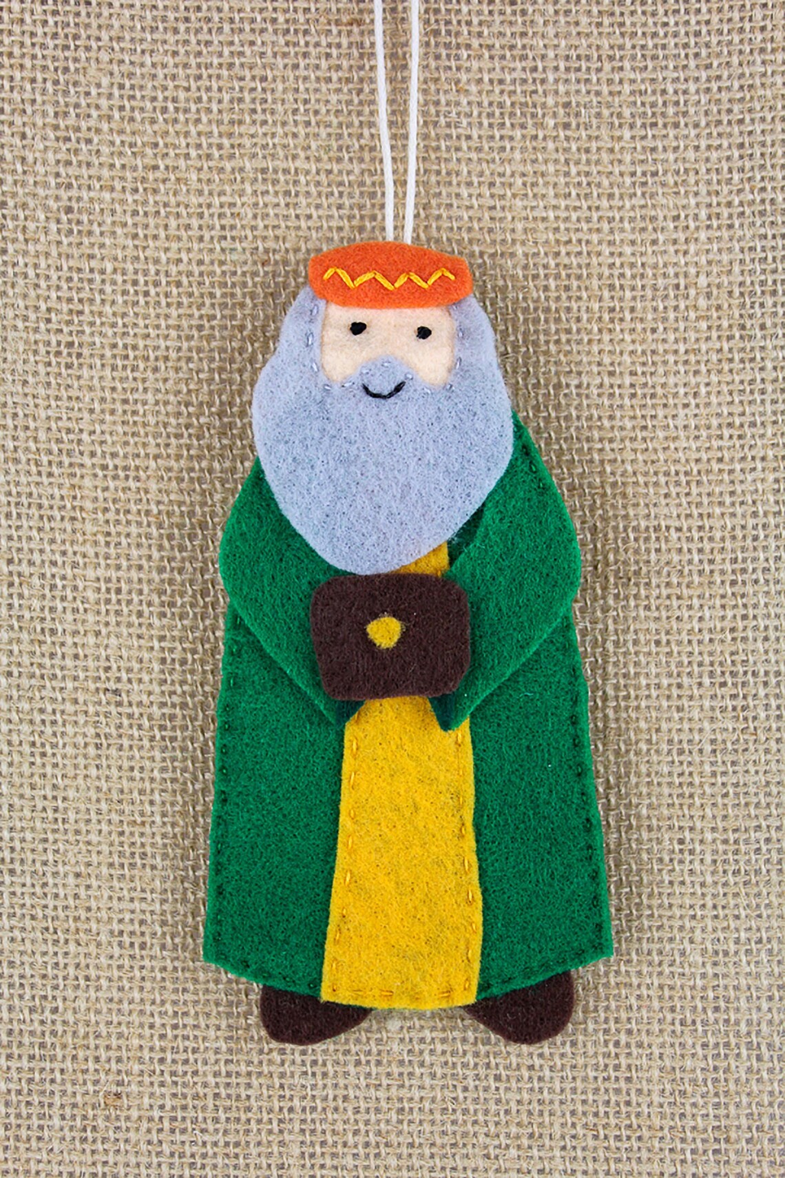 Nativity Wiseman Standing Christmas Ornament Gift Tag Package Tie on ...