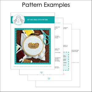Hot Dog Easy Beginner Cross Stitch Pattern - Etsy