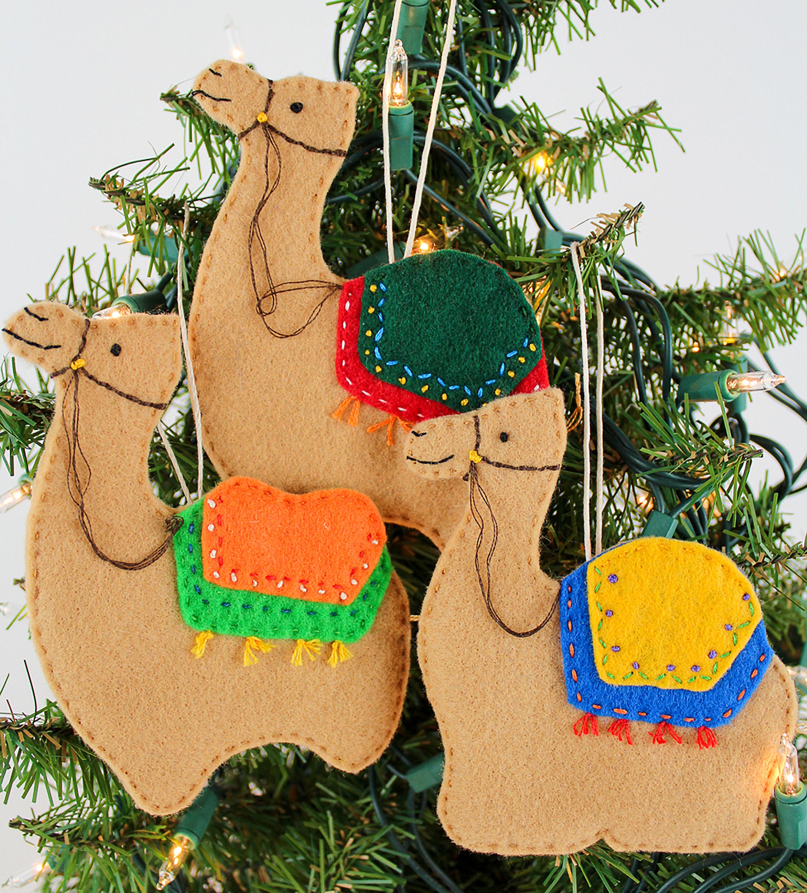 Felt Nativity Set Ornament Package Tie on Gift Card Money | Etsy