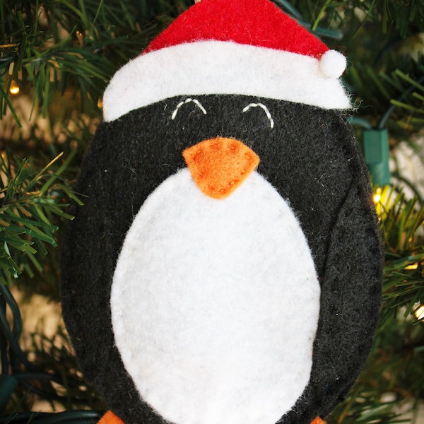 Felt Penguin Ornament - Etsy