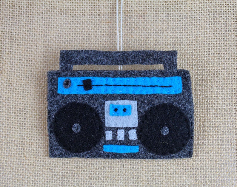 Boombox Retro Classic Ornament Gift Tag Package Tie-on Pattern - Etsy